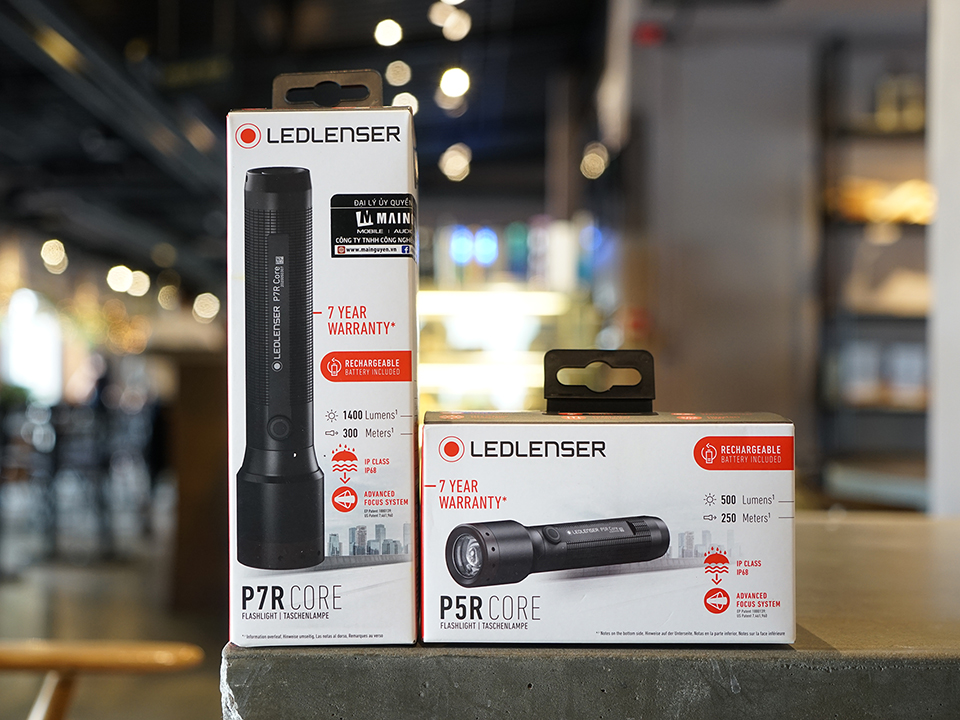 Khui hộp bộ đôi đèn pin LEDLENSER P5R Core và P7R Core, chống nước IP68 ...