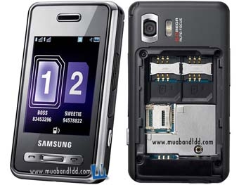 Samsung D980: Dế cảm ứng hỗ trợ 2 thẻ SIM | mainguyen.vn