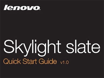 Tablet của Lenovo mang tên Skylight slate | mainguyen.vn