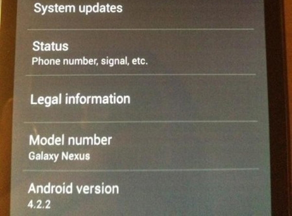 Android 4.2.2 đang thử nghiệm trên Galaxy Nexus | mainguyen.vn
