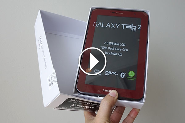 Khui hộp Samsung Galaxy Tab 2 7.0 phiên bản La Fleur chính hãng ...