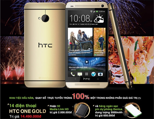 Khai tiệc đầu năm cùng HTC, quay số trực tuyến trúng 100% các phần quà hấp dẫn | mainguyen.vn