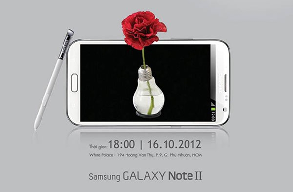Galaxy Note II sẽ chính thức ra mắt tại Việt Nam vào ngày 16/10 ...